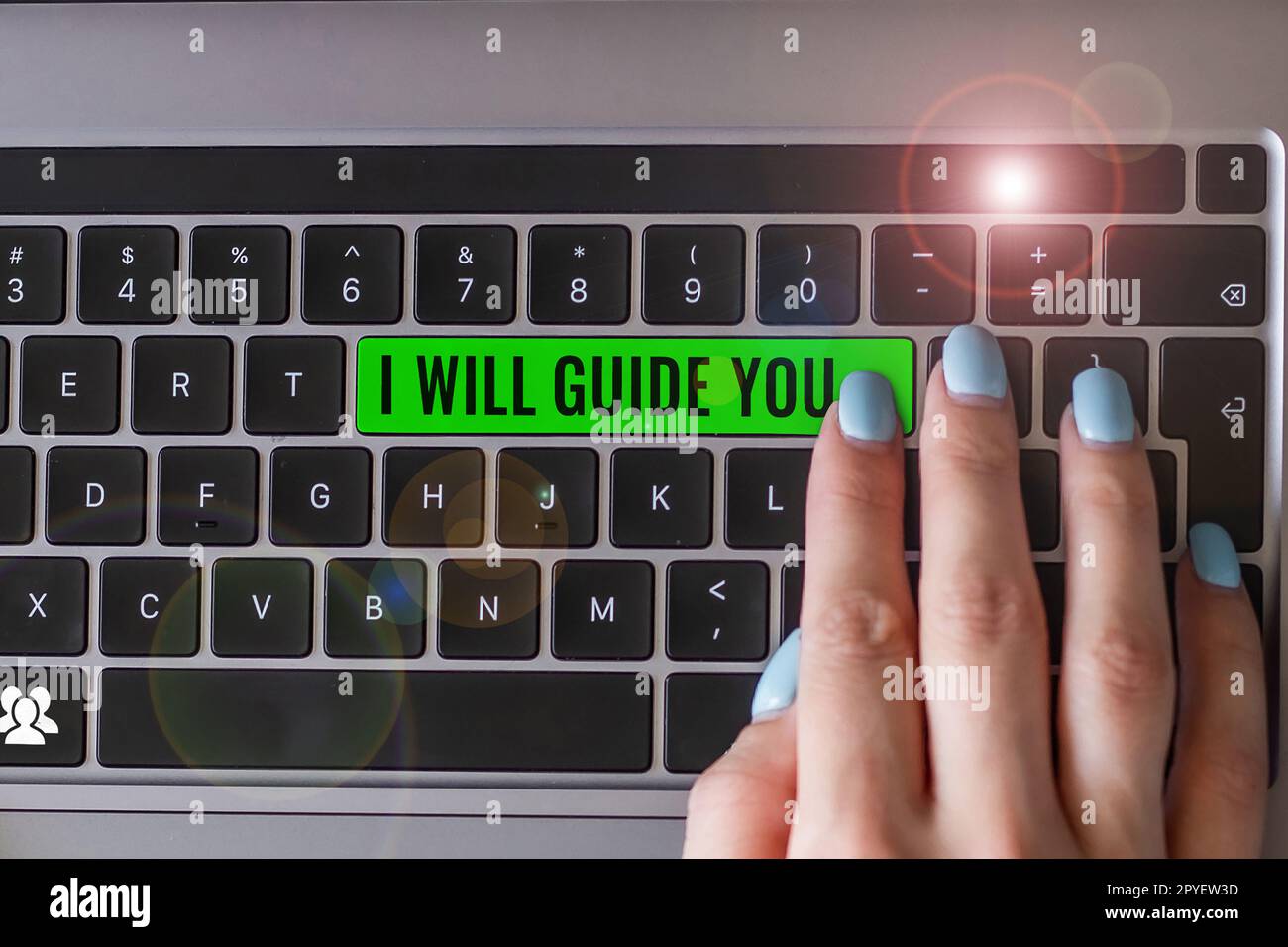 Conceptual caption I Will Guide You. Business concept Help showing a ...