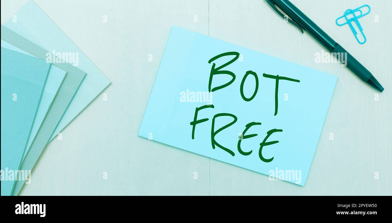 Conceptual caption Bot Free. Business concept a computer program that works automatically ...