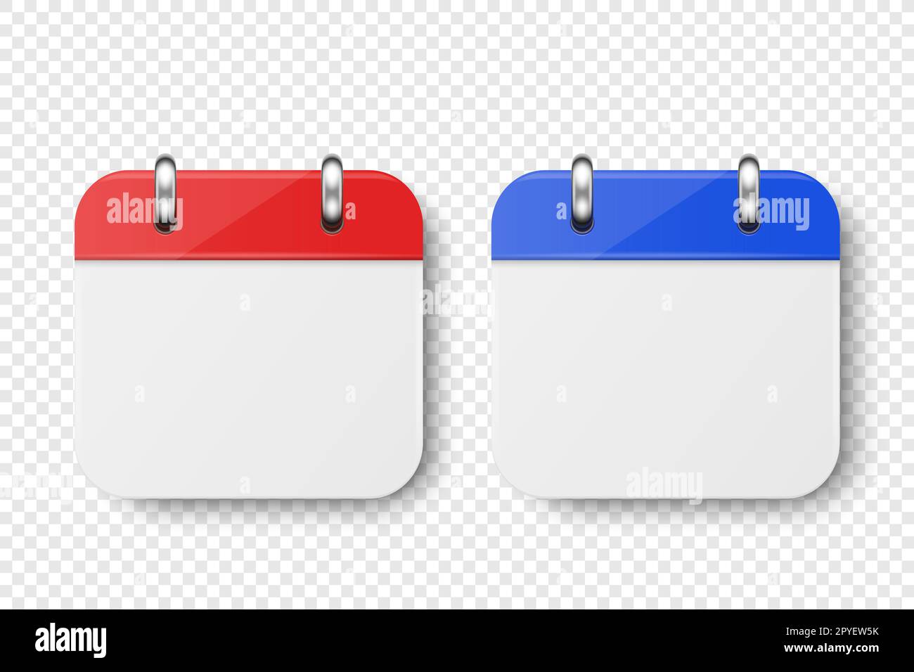 Vector 3d Realistic Paper Classic Simple Minimalistic Red and Blue ...