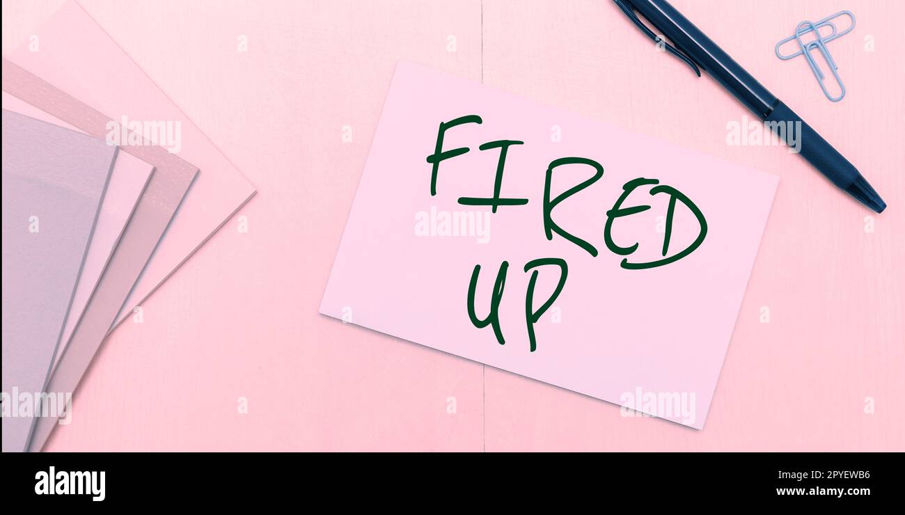 Fired text hi-res stock photography and images - Alamy