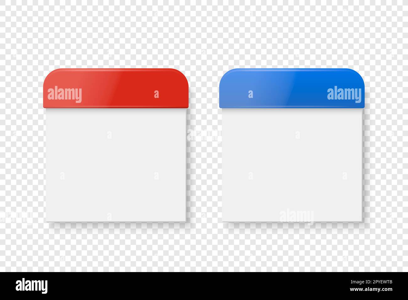 Vector 3d Realistic Paper Classic Simple Minimalistic Red and Blue ...