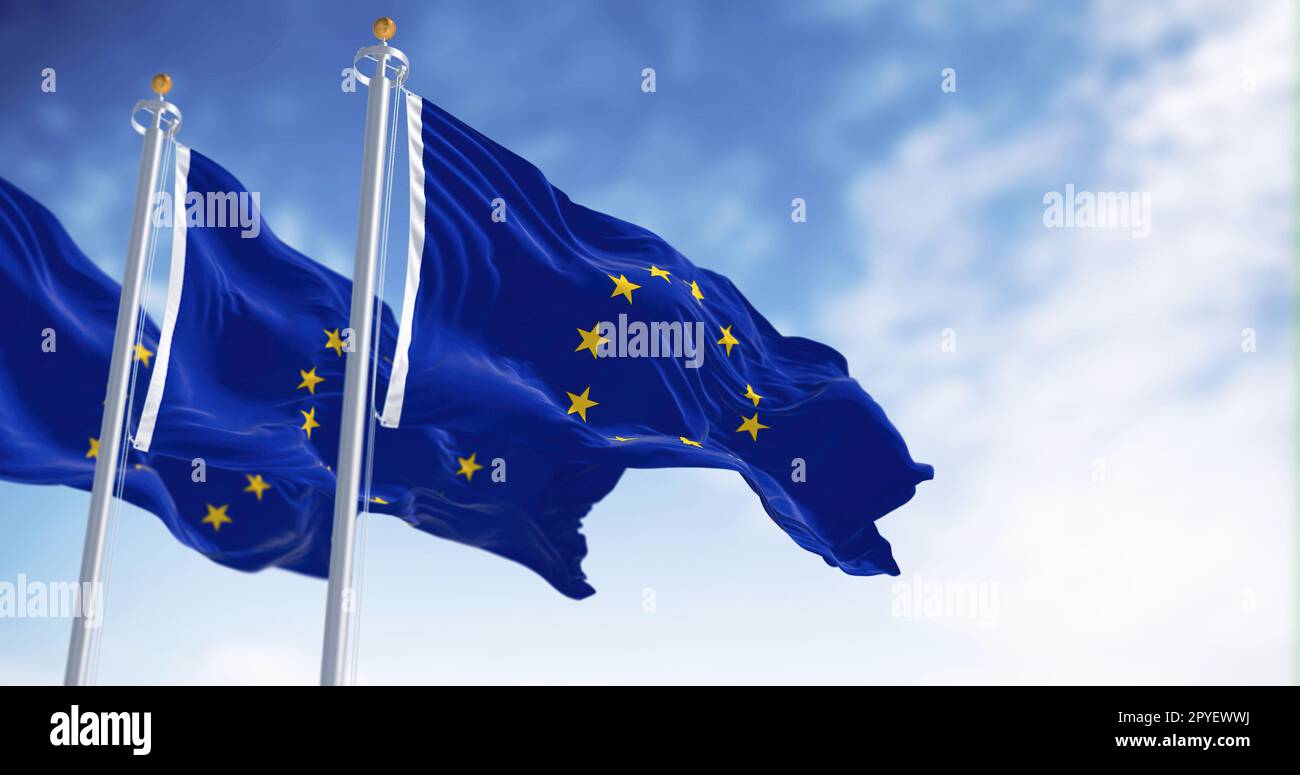 Schengen flags hi-res stock photography and images - Alamy