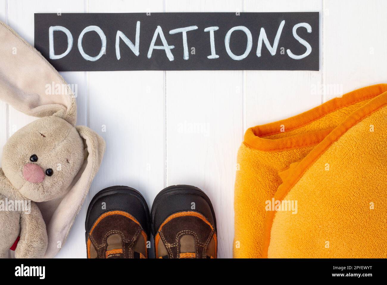 Donate a toy sign hi-res stock photography and images - Alamy