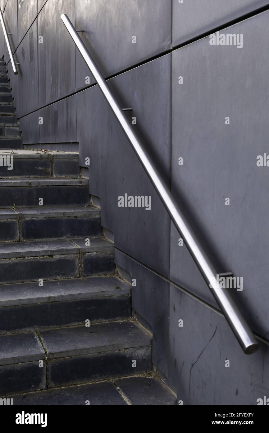 Slate exterior stairs Stock Photo - Alamy