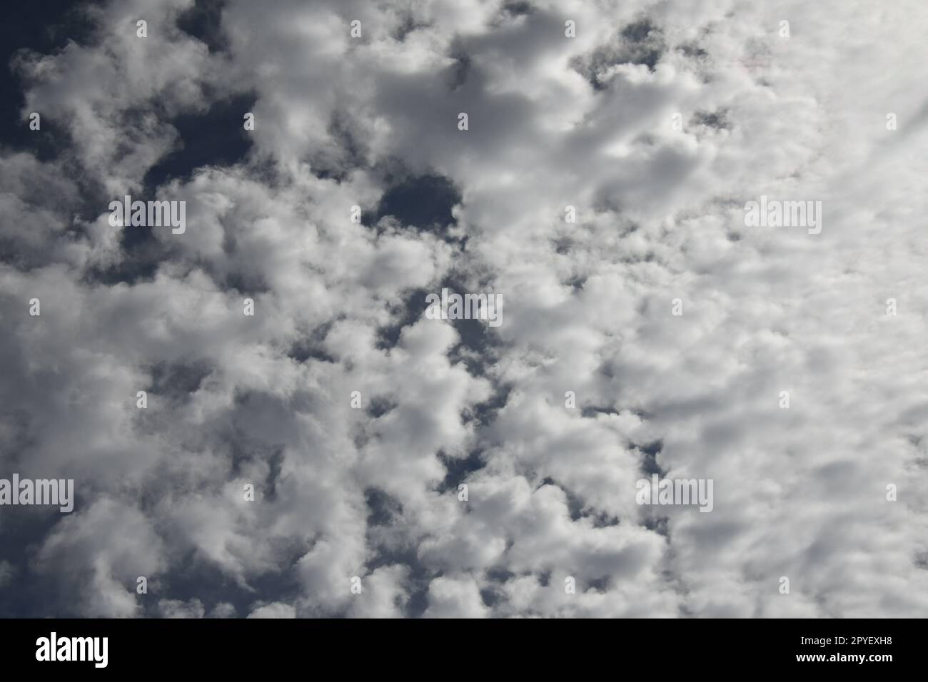 Clouds in the Spanish sky in the province of Alicante, Costa Blanca ...