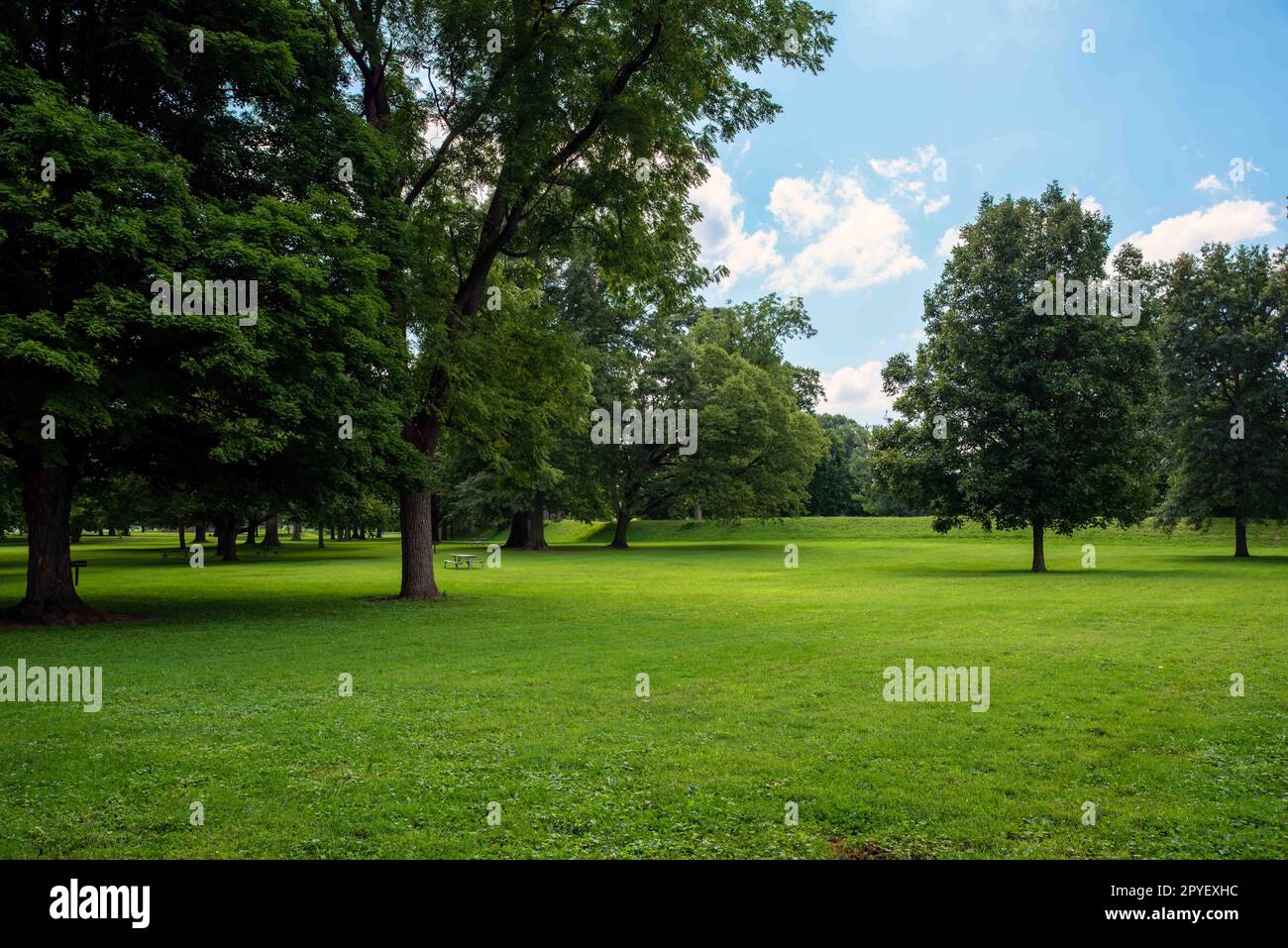 Exterior of Great Circle Mound Native American Newark Earthworks Ohio ...