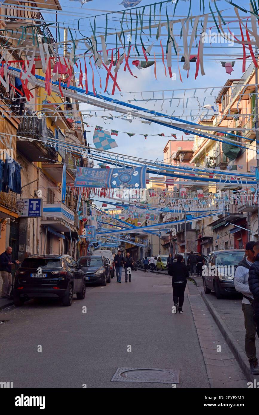 Napoli/Naples, Italy, 3rd May 2023. The city has been decorated to ...