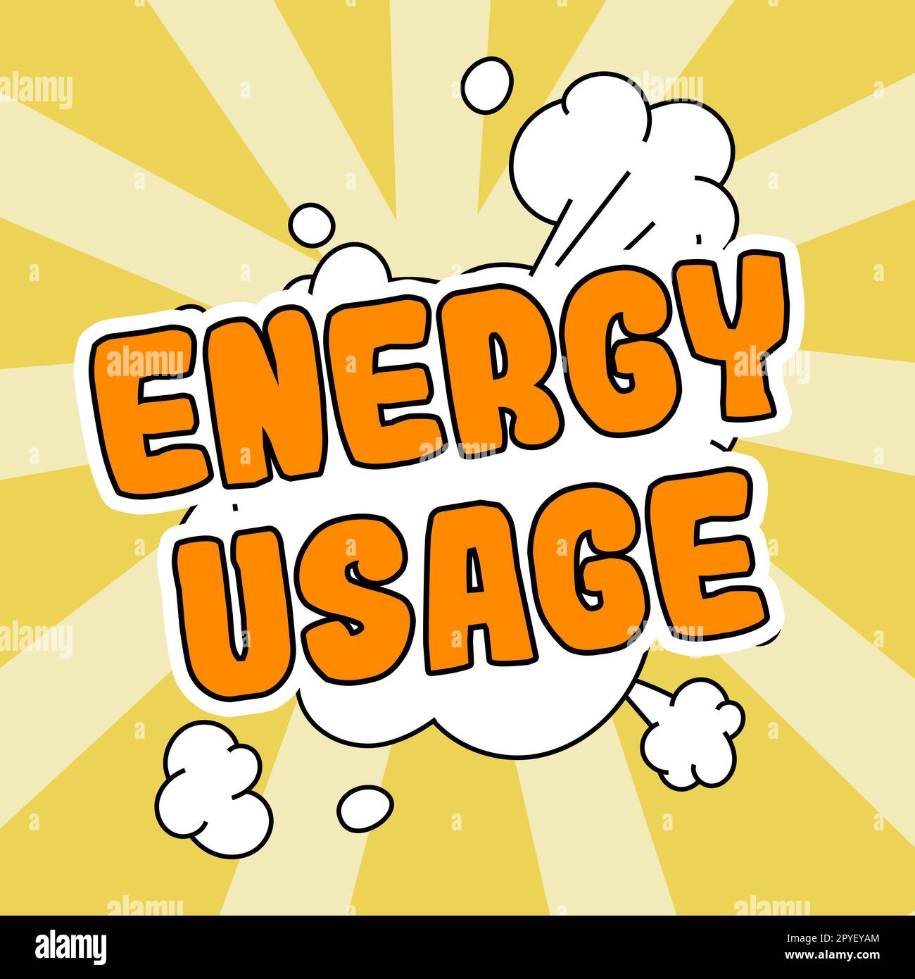 Sign displaying Energy Usage. Internet Concept Amount of energy ...