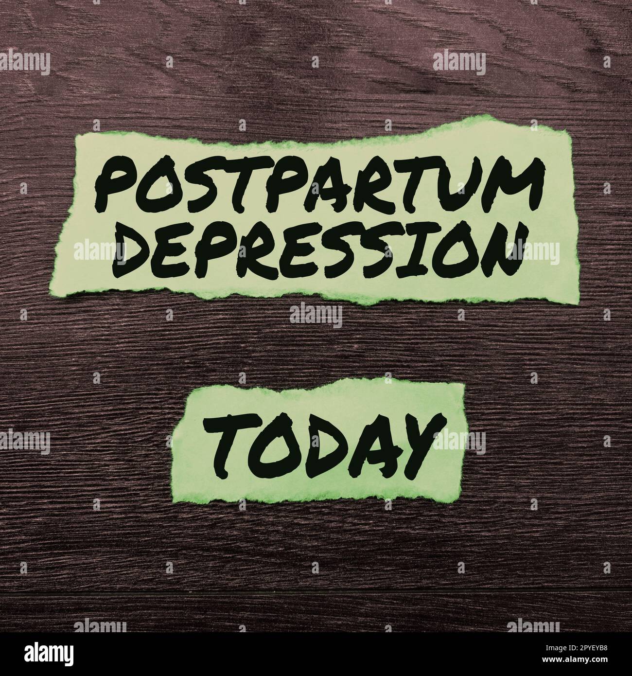 Inspiration showing sign Postpartum Depression. Word Written on a mood ...
