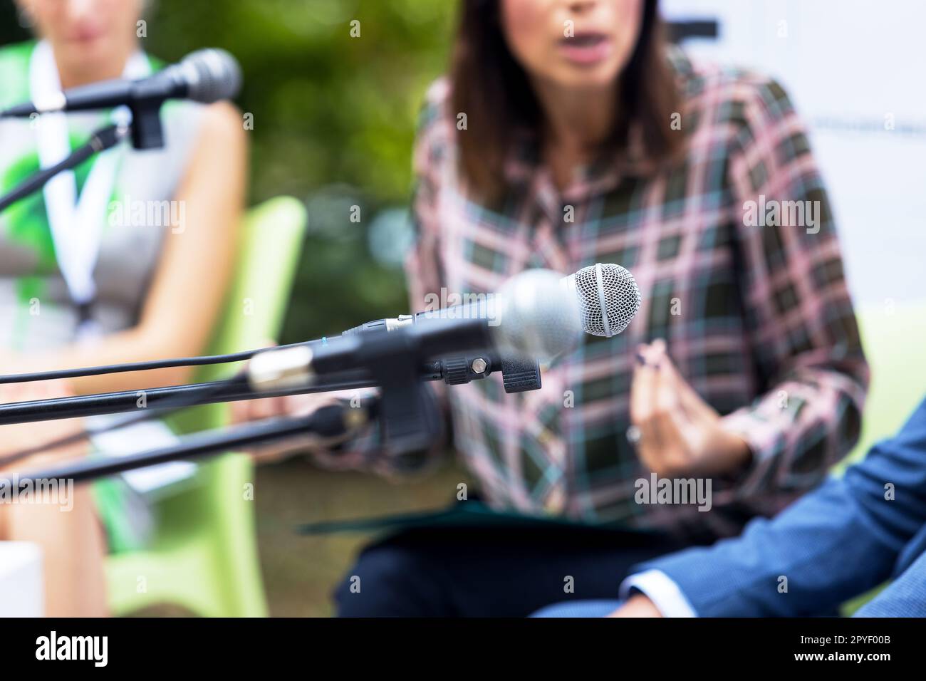 Speaking at roundtable discussion hi-res stock photography and images ...