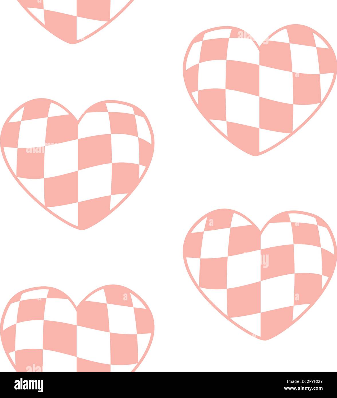 Vector seamless pattern of pink groovy checkered chess board texture ...