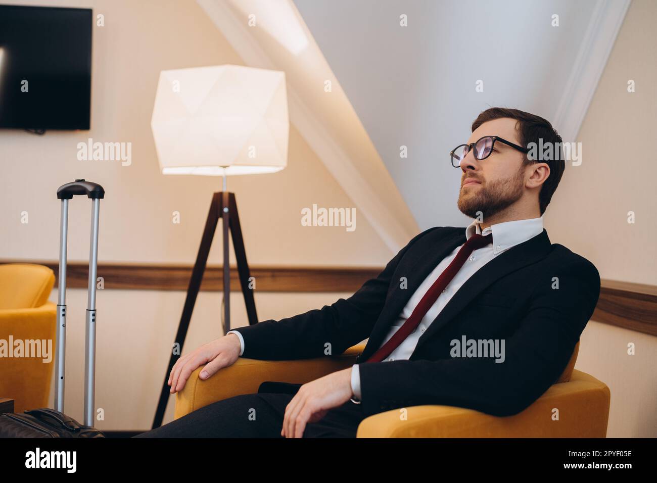 Businessman resting room hi-res stock photography and images - Alamy