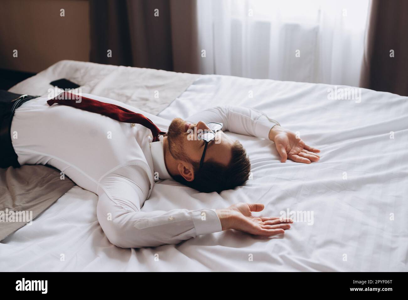 Businessman resting room hi-res stock photography and images - Alamy