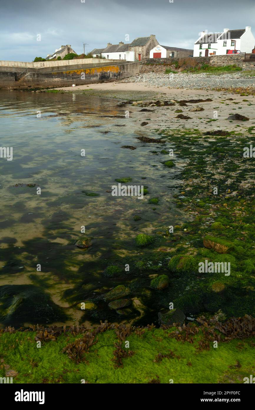 Village on Boffin island on the Wild Atlantic Way in County Donegal in ...
