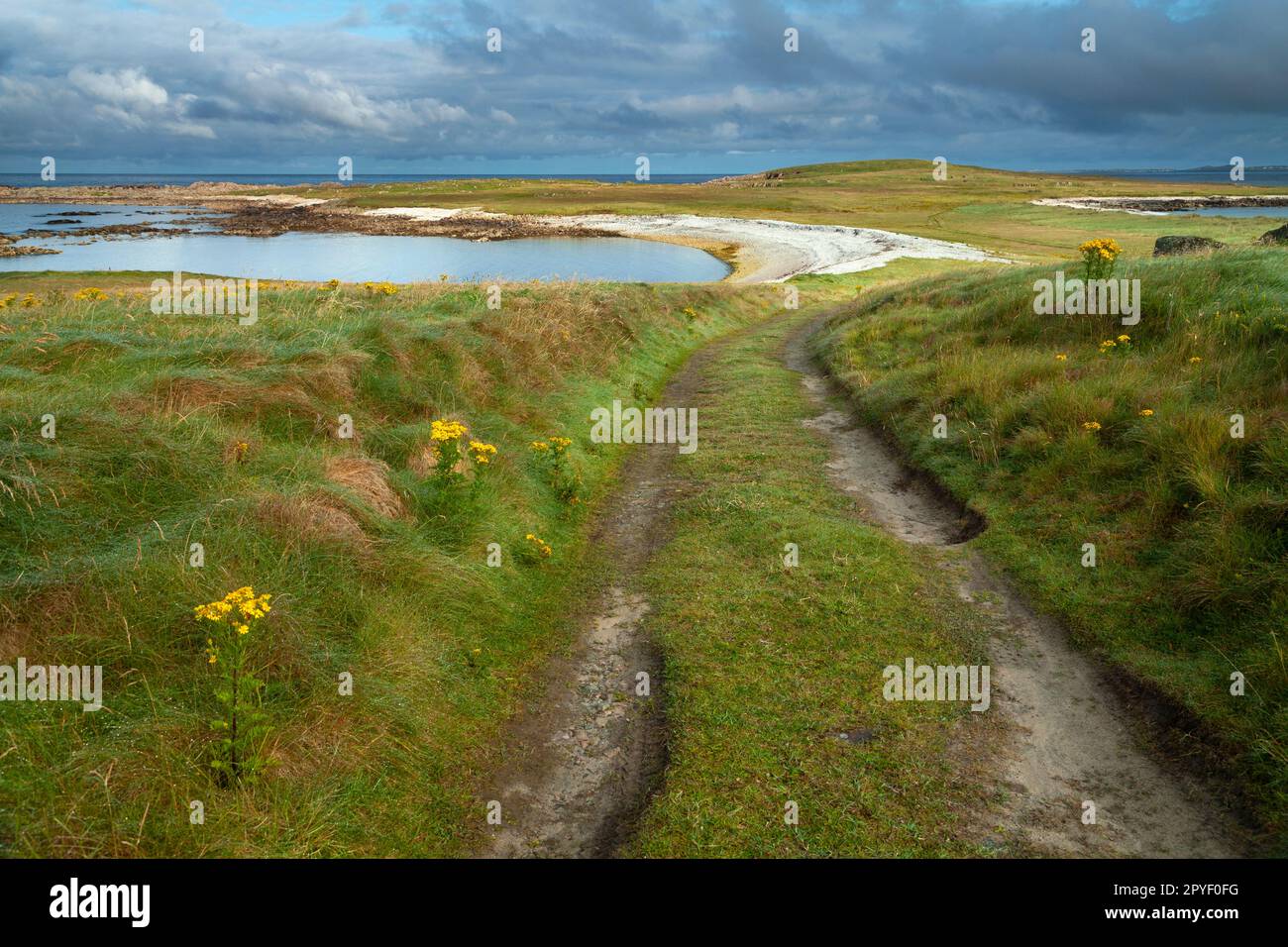 Beaches on Boffin island on the Wild Atlantic Way in County Donegal in ...