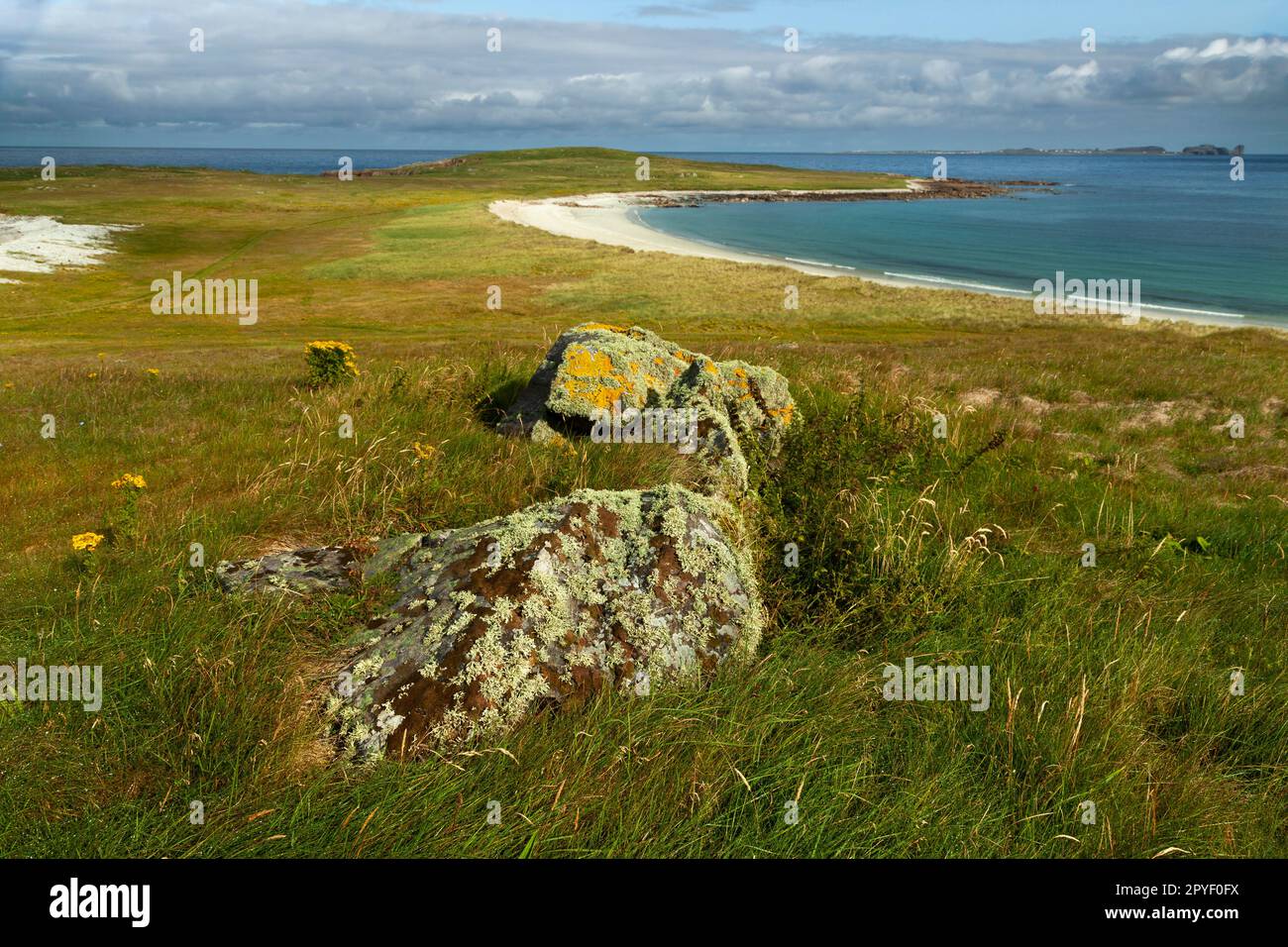Beaches on Boffin island on the Wild Atlantic Way in County Donegal in ...