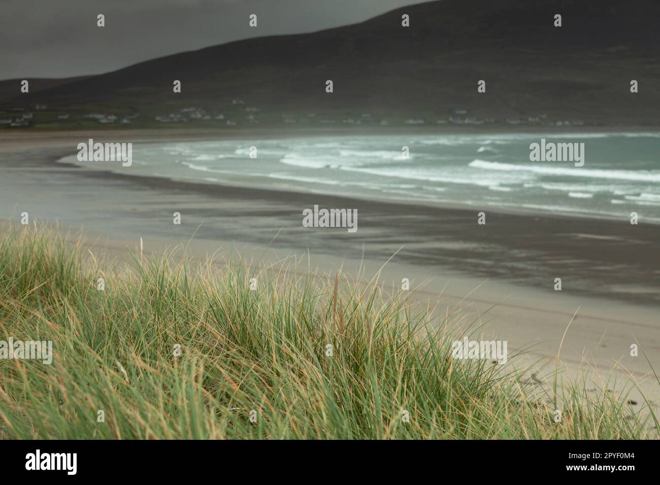 Keel strand on Achill island on the Wild Atlantic Way in County Mayo in ...