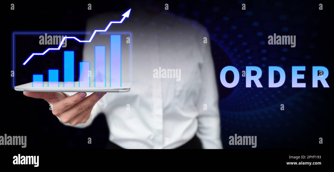 Text showing inspiration Order. Conceptual photo arrangement of people ...