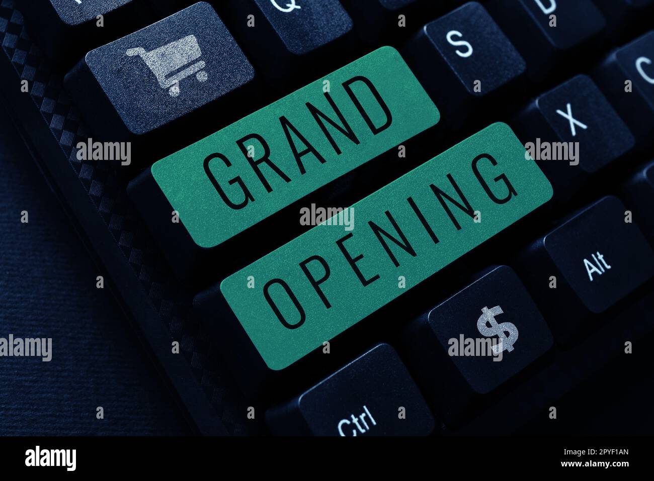 Text sign showing Grand Opening. Word for Ribbon Cutting New Business ...