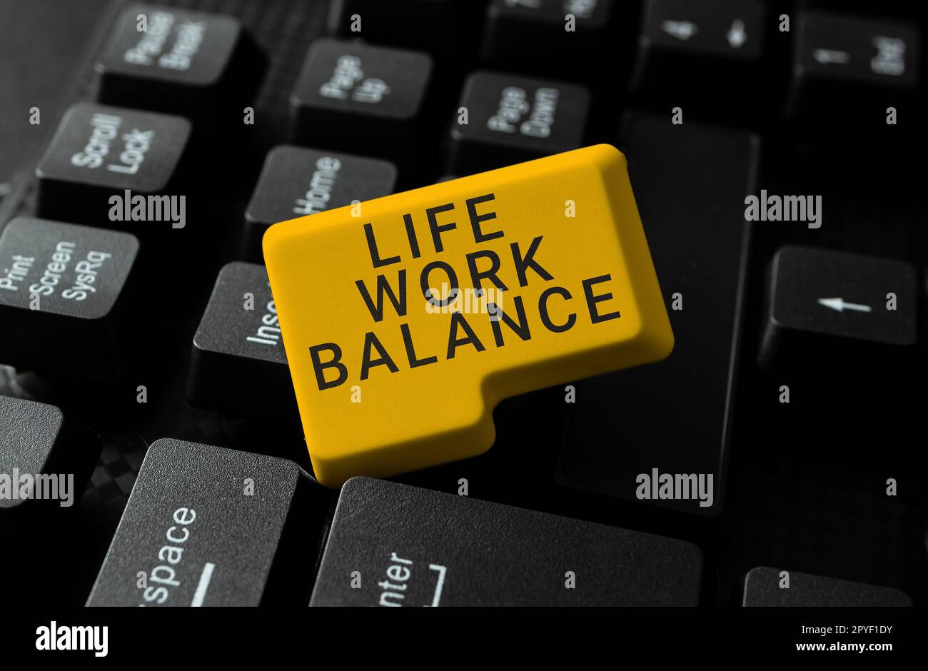 Sign displaying Life Work Balance. Word Written on stability person ...