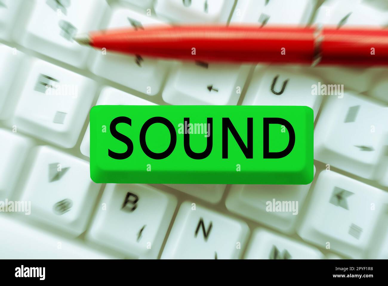 Text showing inspiration Sound. Business concept vibrations that travel ...