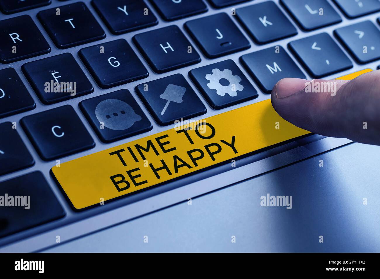 Text caption presenting Time To Be Happy. Business concept meaningful ...