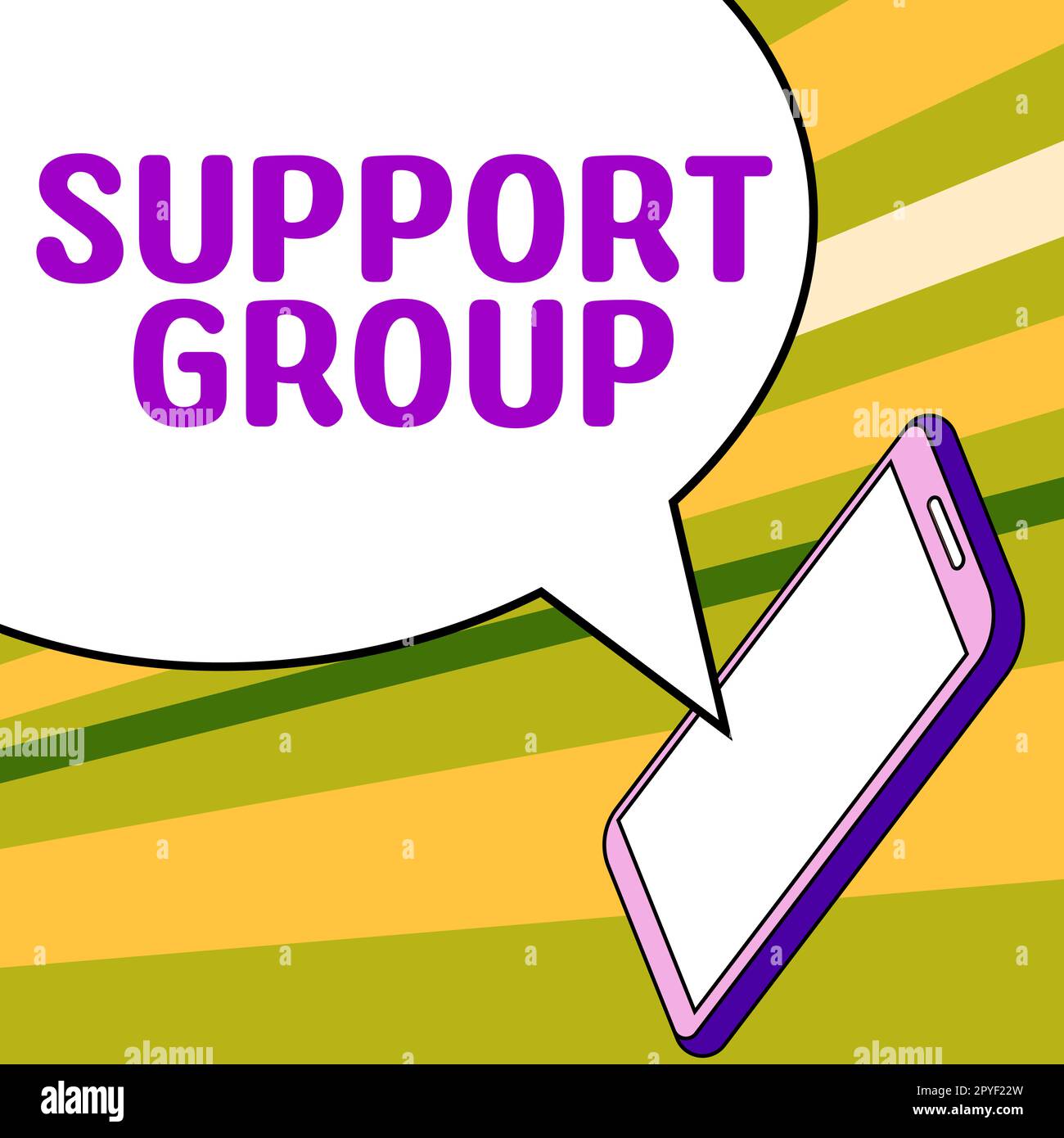 Sign displaying Support Group. Concept meaning number of people ...
