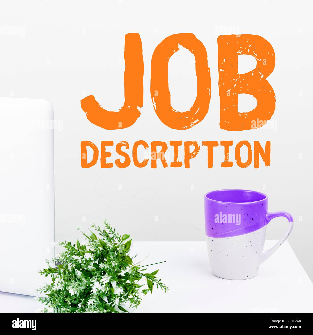 Hand writing sign Job Description. Concept meaning A document that ...