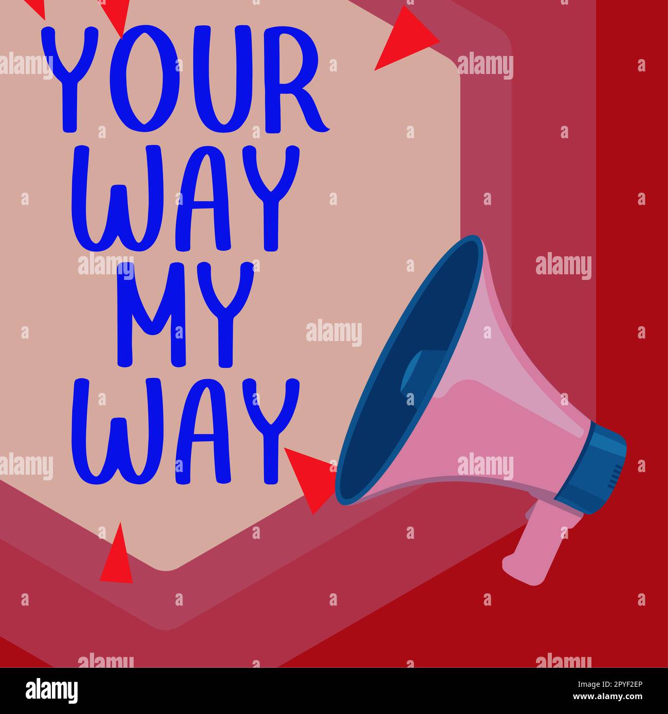 Inspiration showing sign Your Way My Way. Business showcase choosing or ...