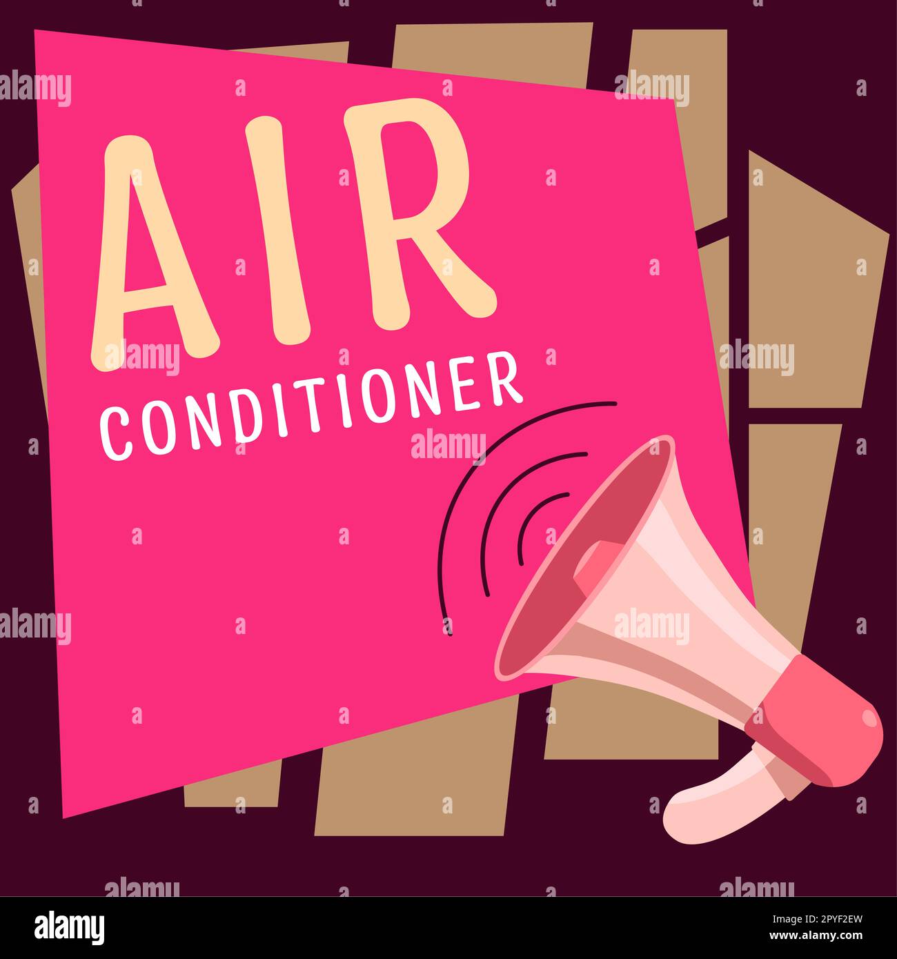 Text sign showing Air Conditioner. Business showcase apparatus for ...