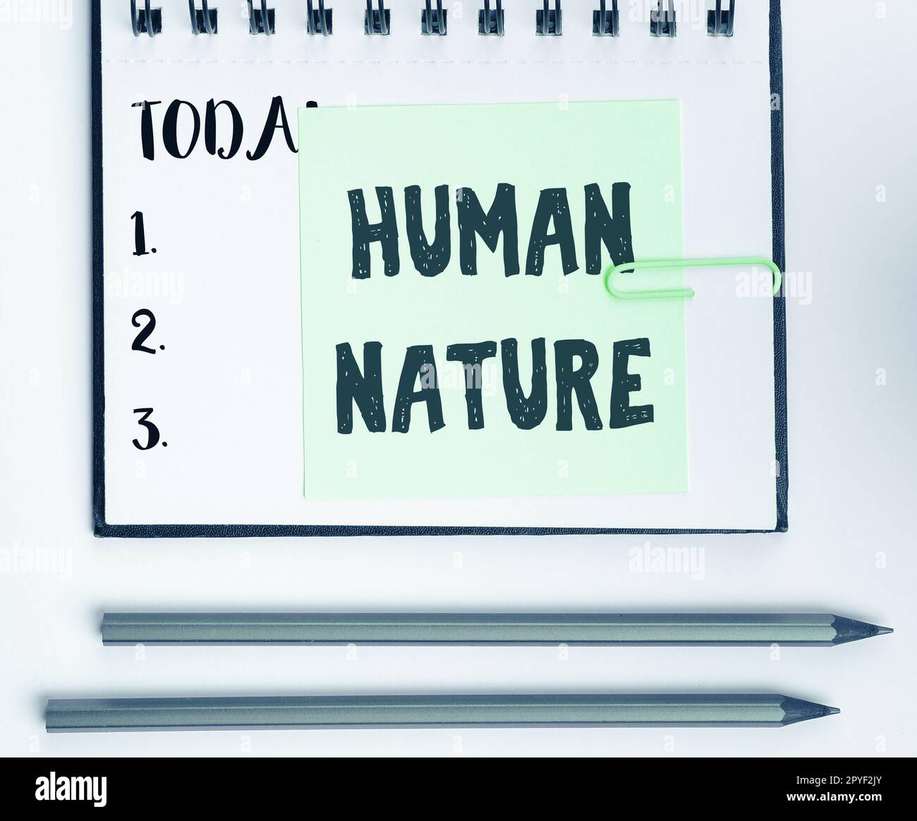 Text caption presenting Human Nature. Business approach psychological ...