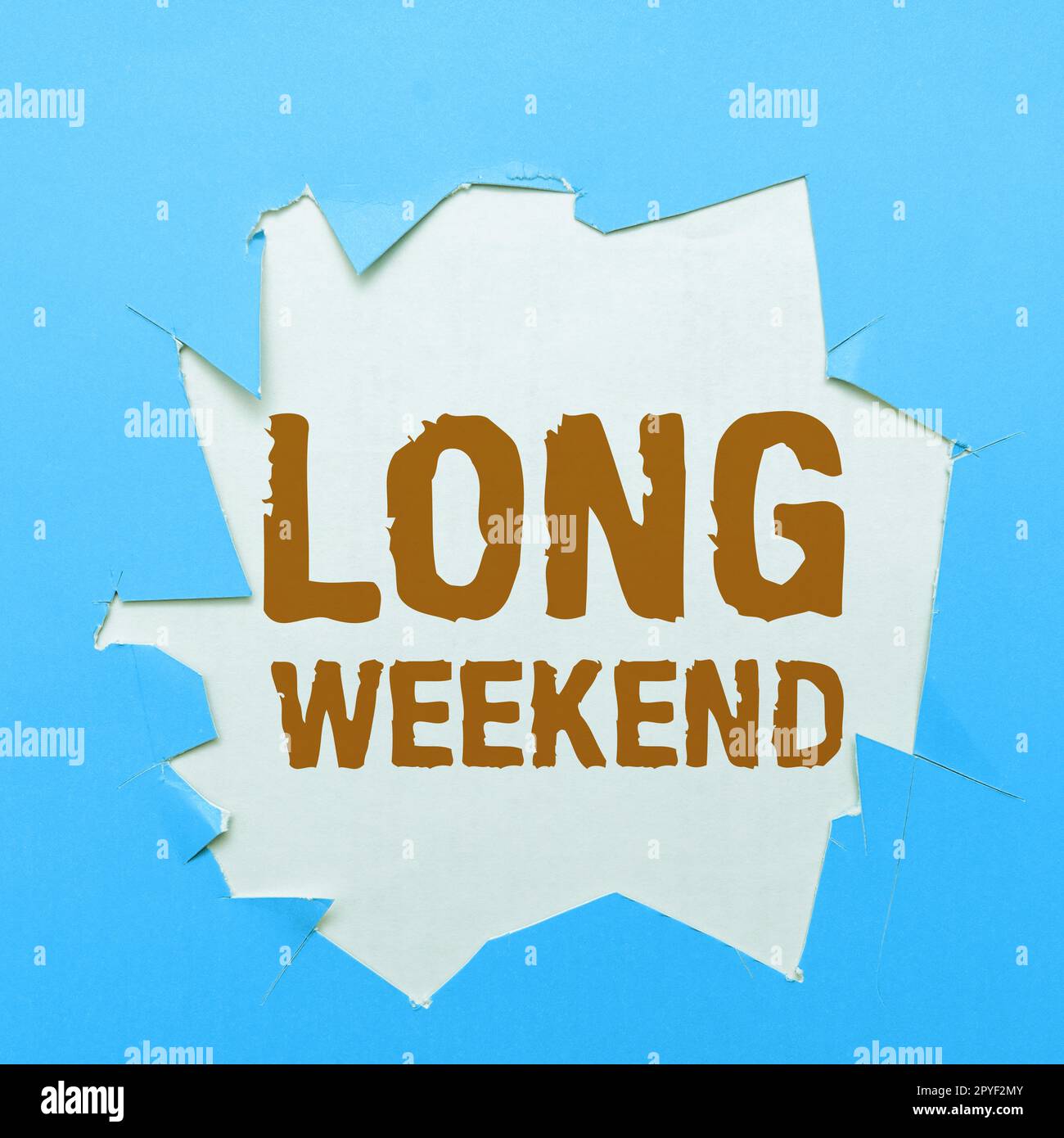 Conceptual display Long Weekend. Business idea prolonged vacation ...