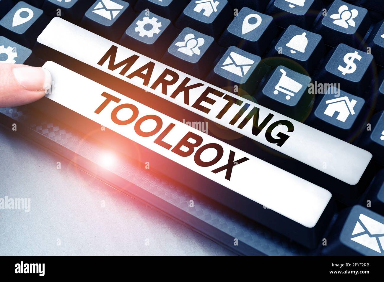 Conceptual display Marketing Toolbox. Business overview Means in ...