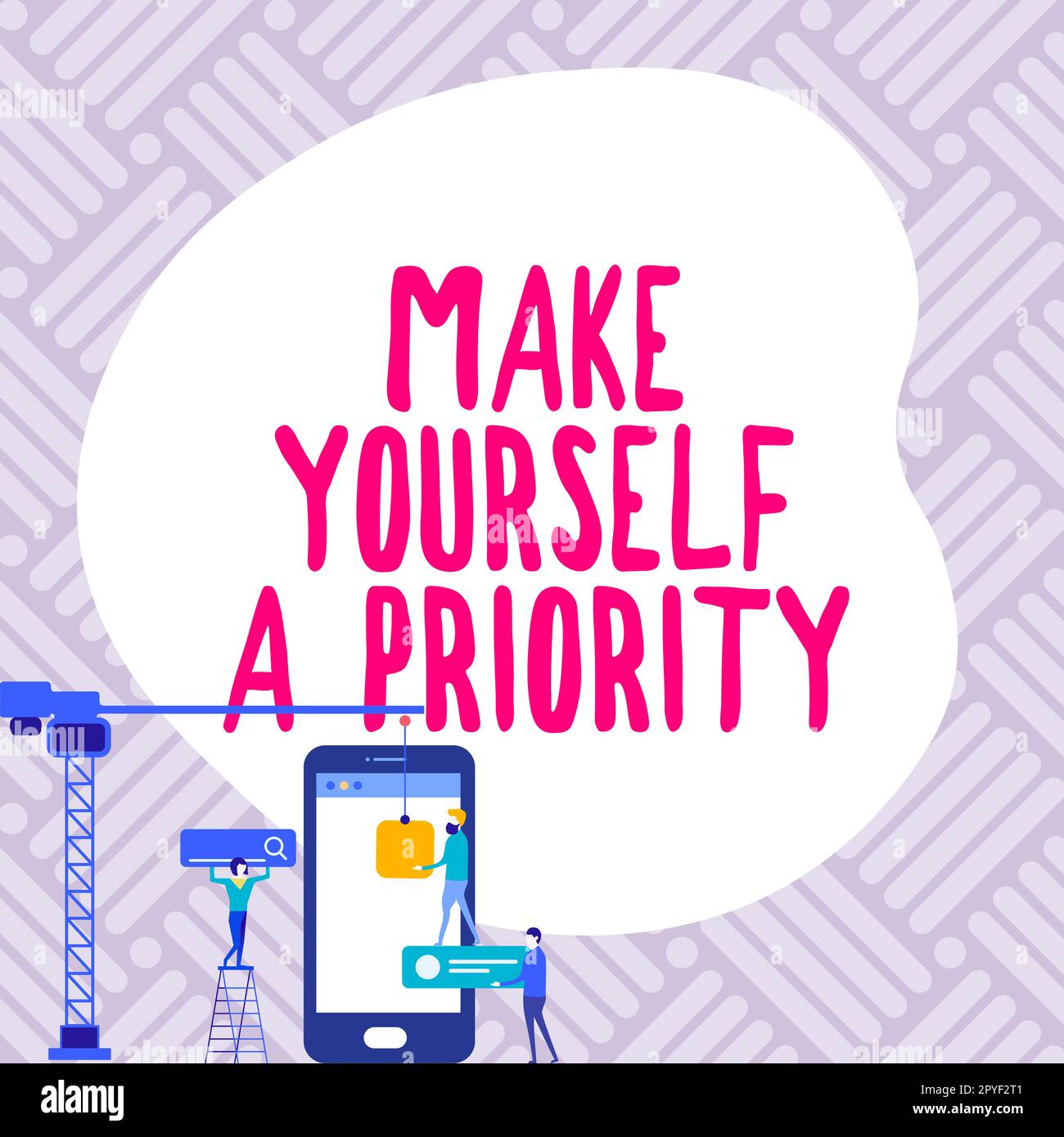 Conceptual caption Make Yourself A Priority. Word Written on Think in ...