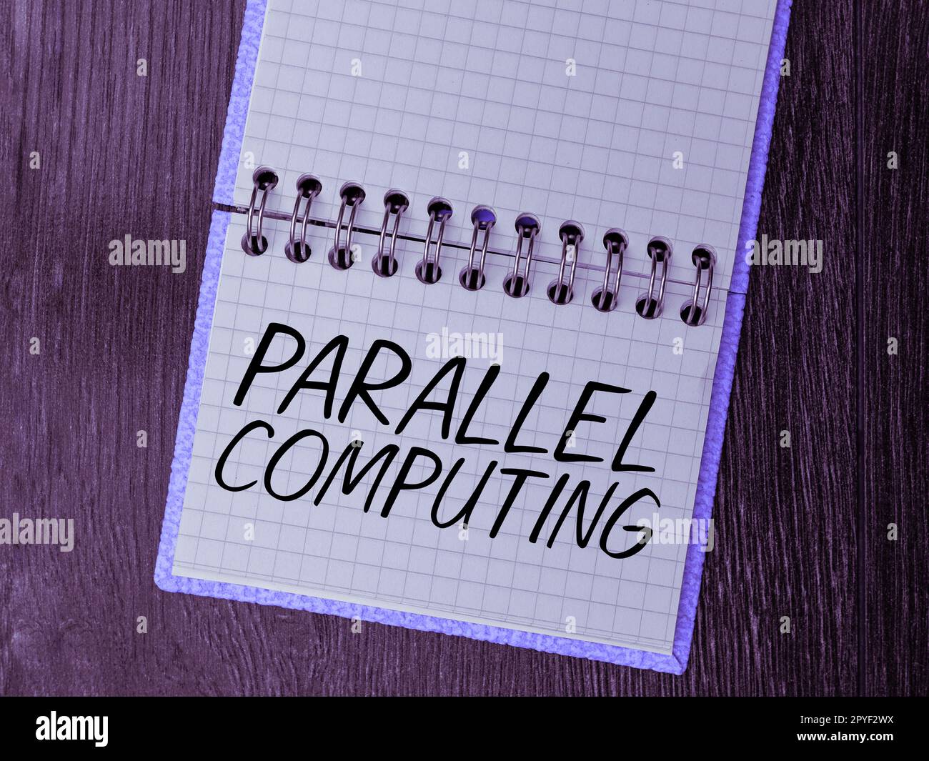 Text caption presenting Parallel Computing. Internet Concept simultaneous calculation by means ...