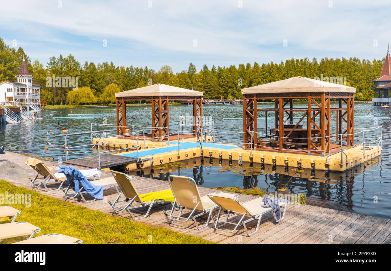 Heviz swimming pool, Natural thermal lake in Hungary, Health baths and ...