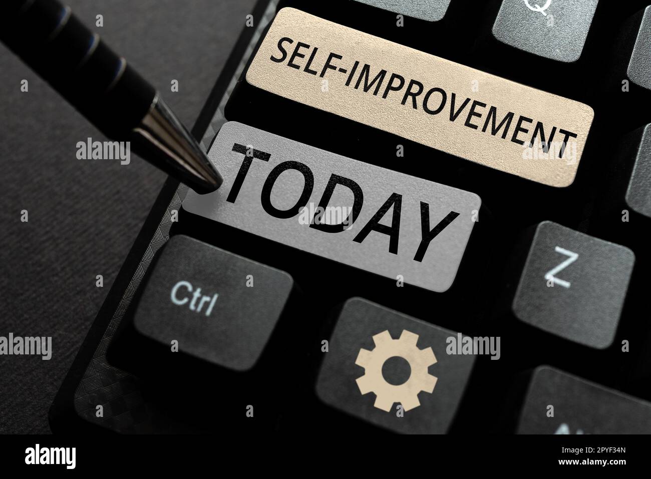 Inspiration showing sign Self Improvement. Word for process of making ...