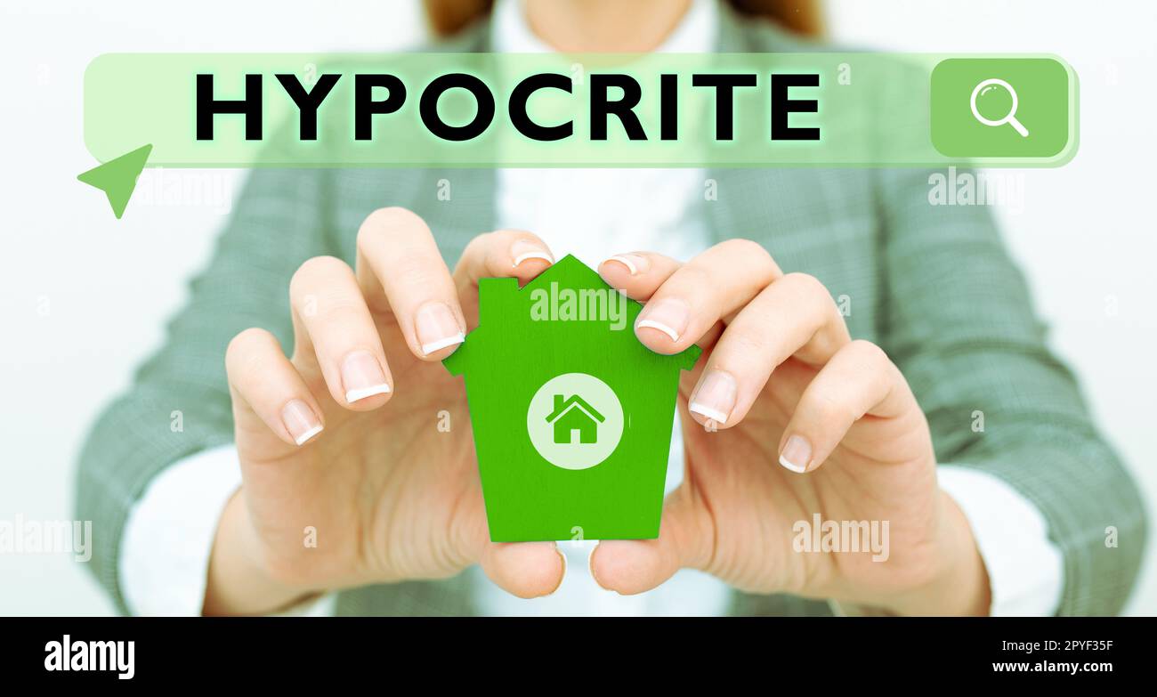 Handwriting text Hypocrite. Word Written on Medical condition in which ...