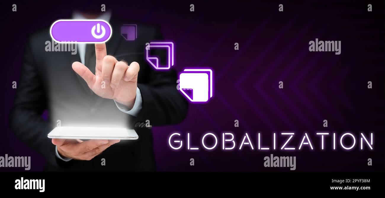 Conceptual display Globalization. Internet Concept development of an ...