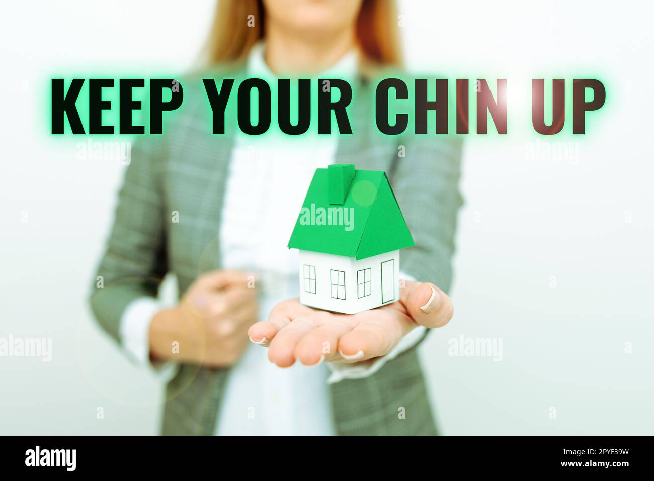 Writing displaying text Keep Your Chin Up. Word Written on Remain ...