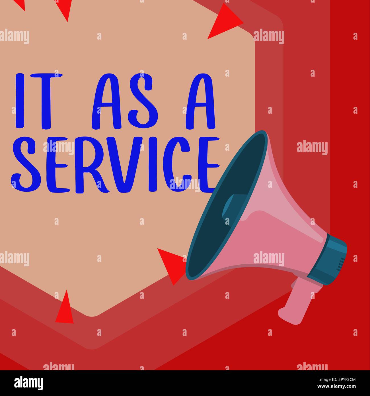 Writing displaying text It As A Service. Internet Concept information ...