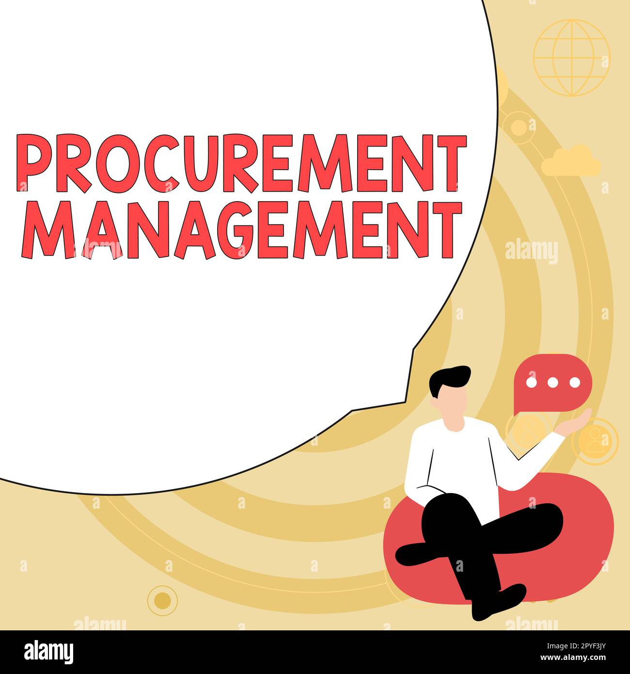 Sign displaying Procurement Management. Word Written on buying Goods ...