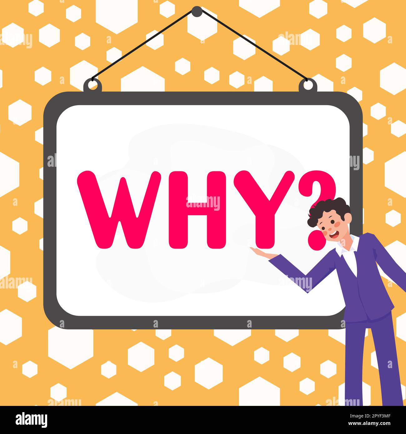 Sign displaying Why. Business overview Asking for what reason and ...