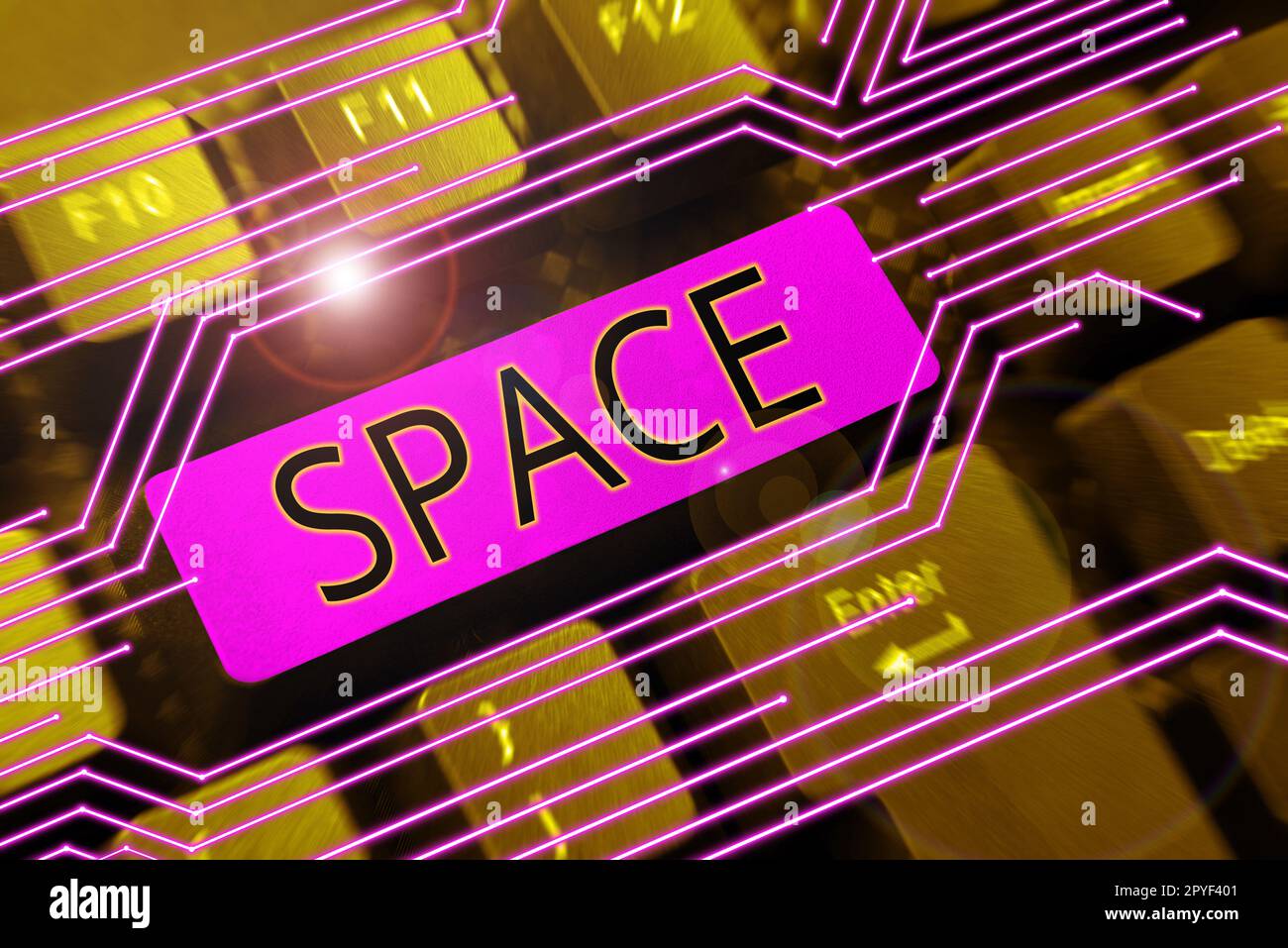 Conceptual caption Space. Word Written on continuous area or expanse ...