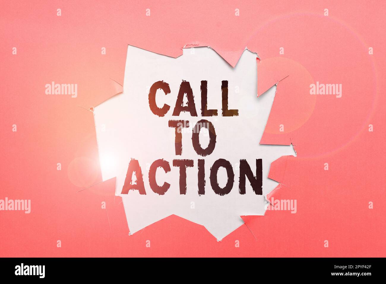Writing Displaying Text Call To Action Word Written On Encourage