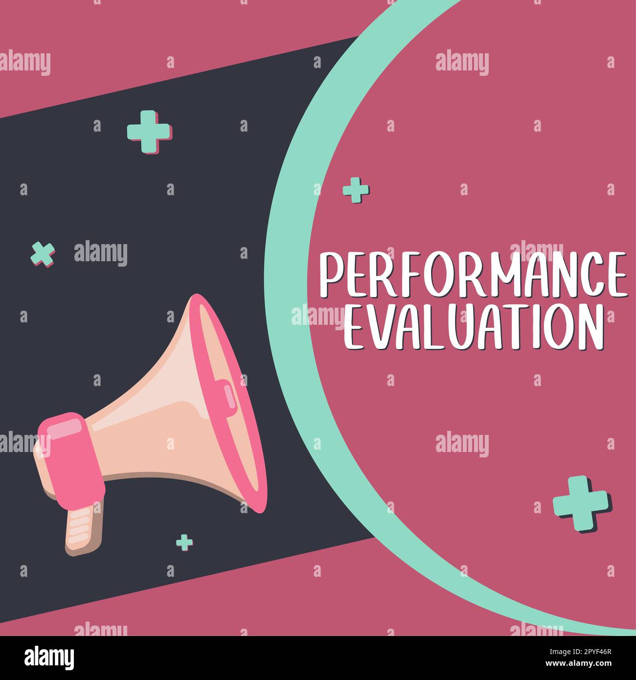 Sign displaying Performance Evaluation. Concept meaning the development ...