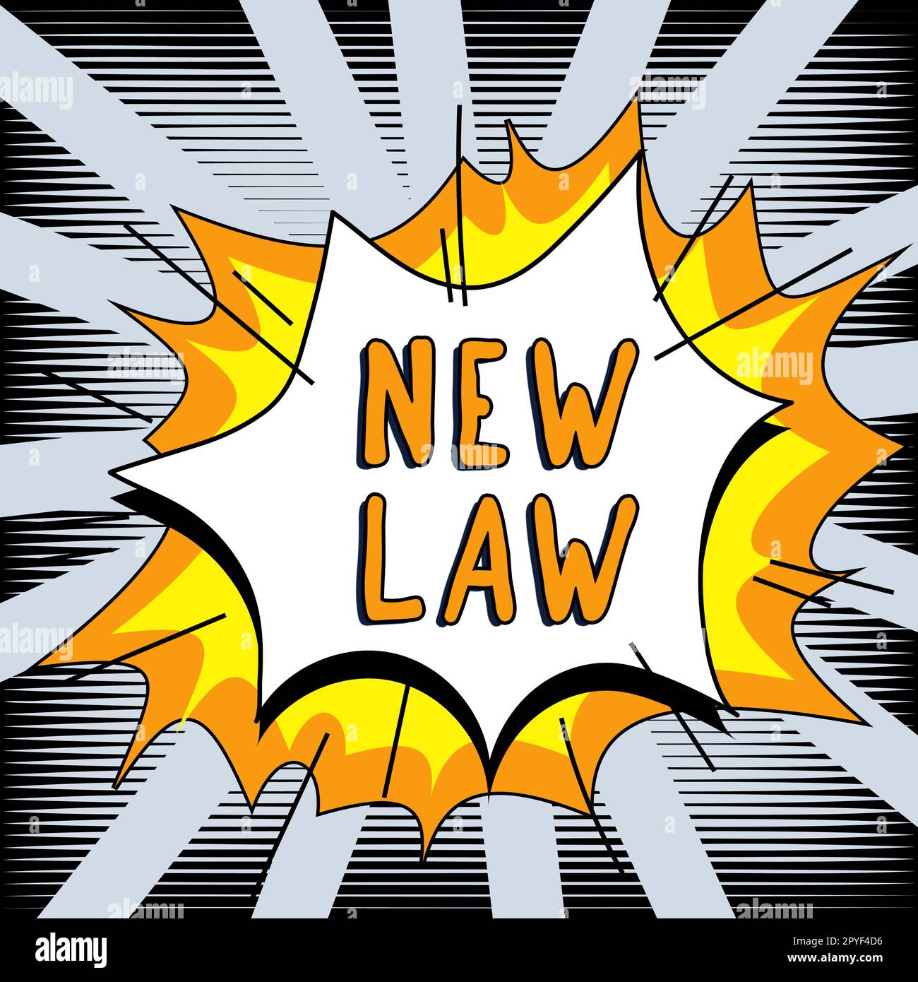 Writing displaying text New Law. Word Written on system of rules that ...