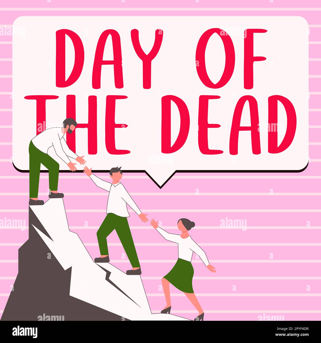 Conceptual display Day Of The Dead. Word for mexican celebration ...