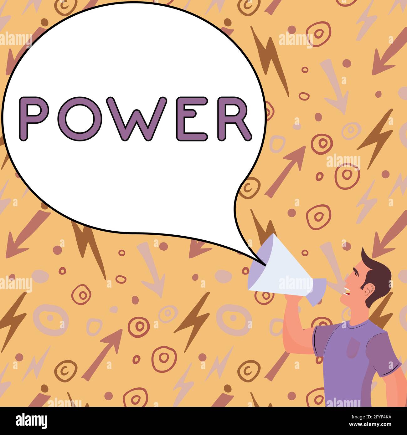 Text showing inspiration Power. Business showcase ability capacity to ...