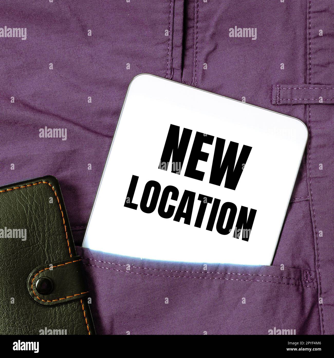 Hand writing sign New Location, Business concept Get located on a new ...